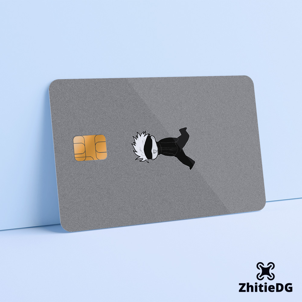 Gojo Satoru Chibi Style Premium Hologram ATM Card Sticker | ZhitieDG ...