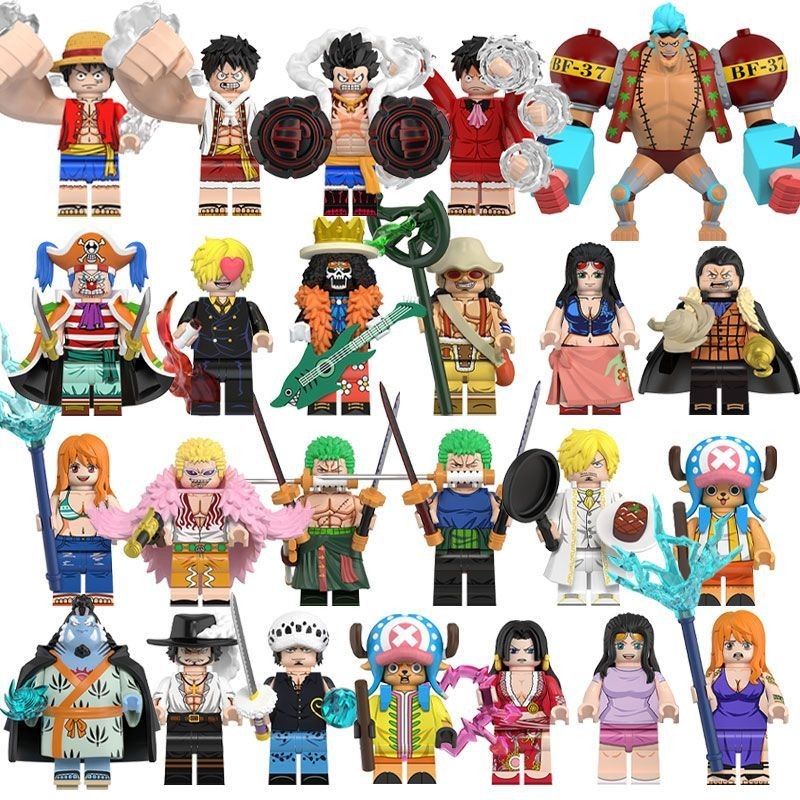 Hot-selling One Piece Minifigure Building Blocks Frankie Luffy Zoro ...