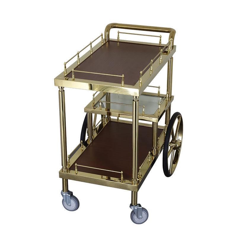 Hotel Dining Cart Tea Snack Small Cart Hand Push Mobile Beverage ...