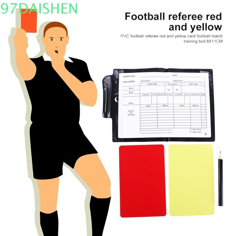 DAISHEN Soccer Referee Card, Red Card Yellow Card Football Referee ...