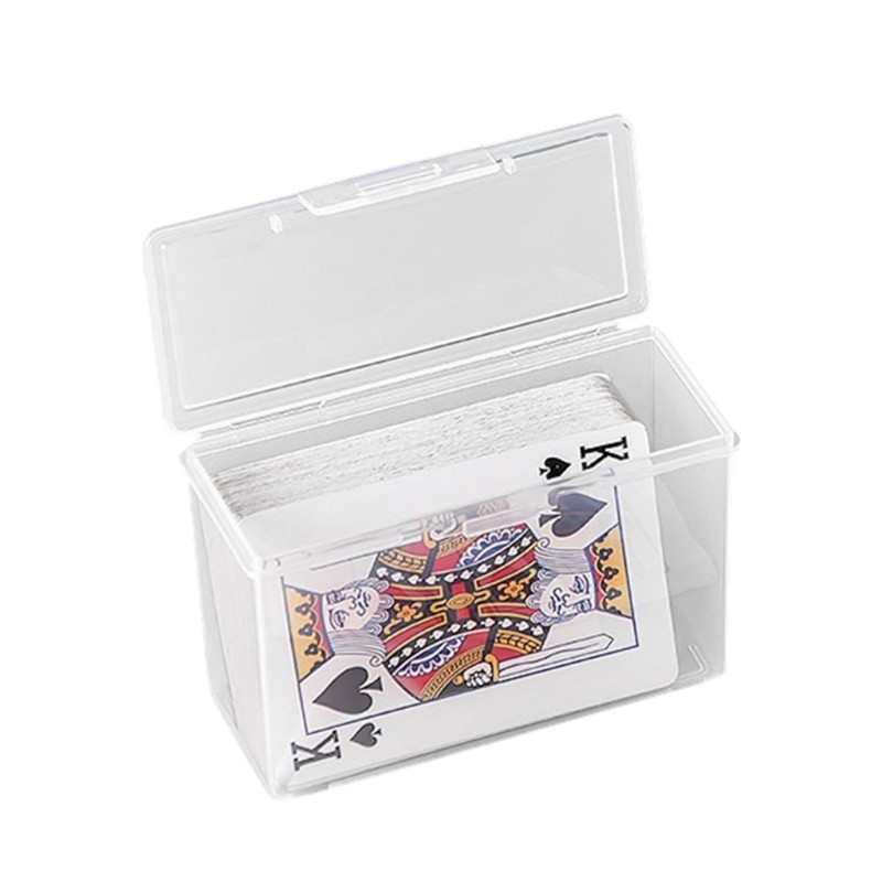 BS* Playing Card Storage Box Clear Card Deck Case Organizers Trading ...