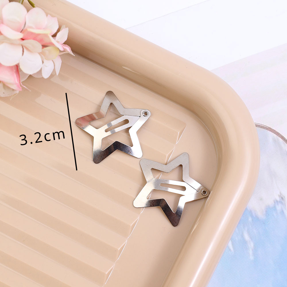 12/20/40pcs Y2K Silver Metal Hair Clip / Minimalist Mini Metal Clip ...
