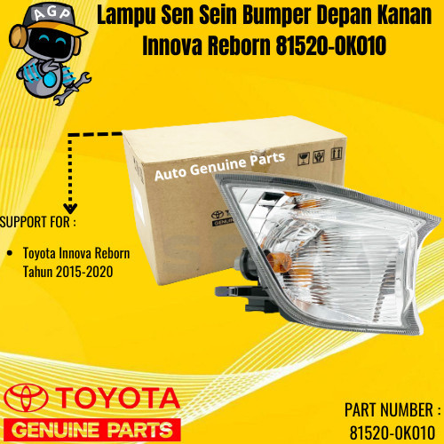 Original Innova Reborn 81520-0K010 Right Front Bumper Turn Signal Light ...
