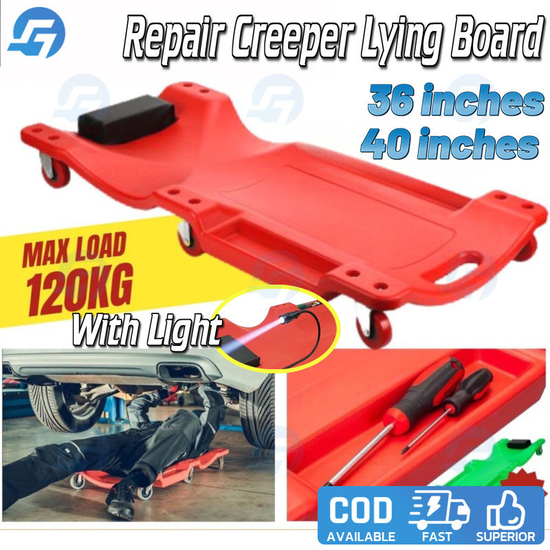 40inch Mechanics Workshop Car Creeper with Led Dollies Mechanic Bed ...