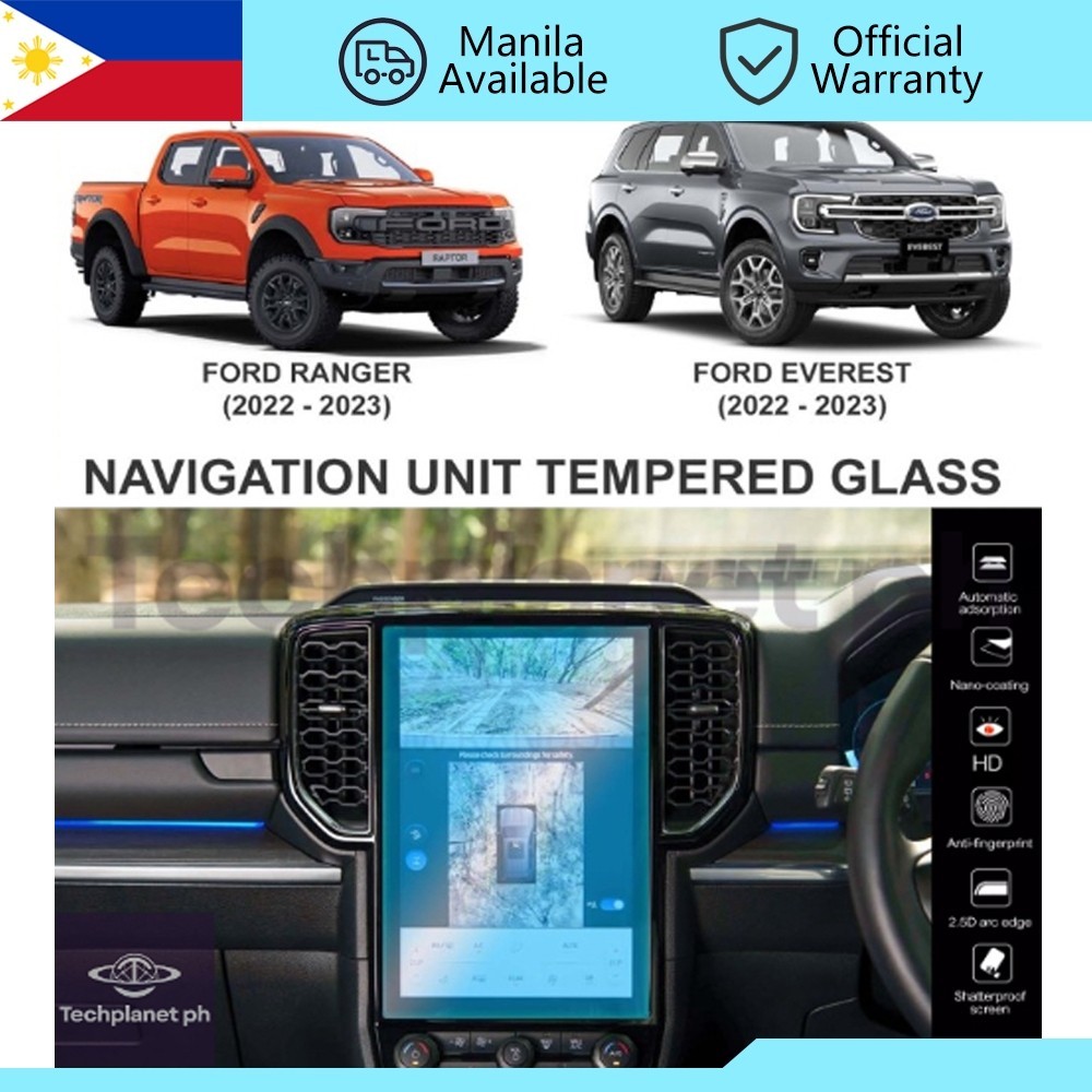 Next Gen Ford Ranger Raptor Ford Everest Infotainment Tempered Glass ...