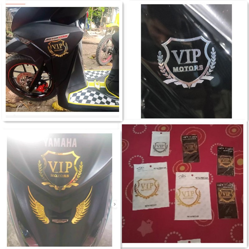 1pcs VIP Car motor logo metal nickel car sticker decal Reflective ...