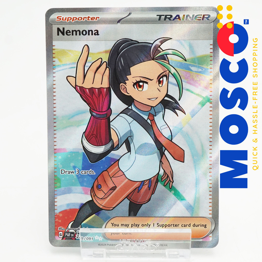 Nemona - 229/091 - Illustration Rare Paldean Fates | Supporter Cards ...