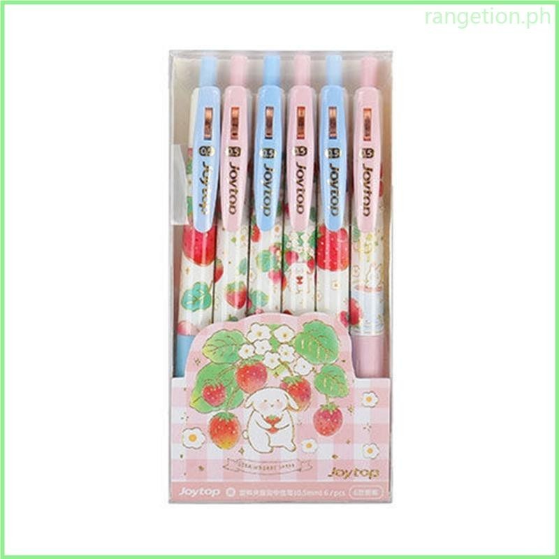 RAN 6pcs Pack Retractable Gel Pens Black Gel Pen Pen Set for Student ...