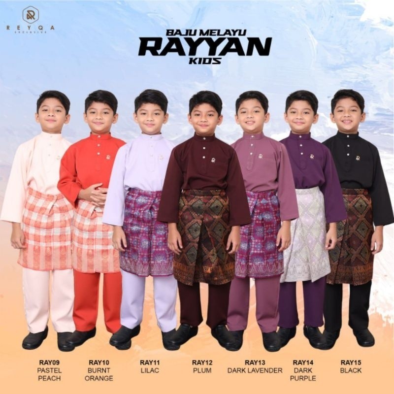 BAJU MELAYU KIDS BOY TURQOISE SAGE GREEN MINT SMOKEY BLUE NUDE MUSTARD ...
