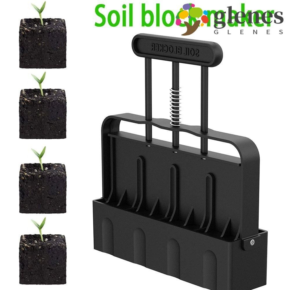 GLENES Soil Block Maker, Reusable Manual Handheld Seedling Soil Blocker ...