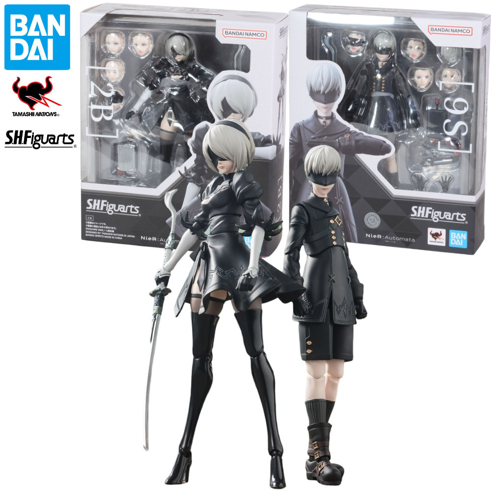 in stock Bandai SHF S.H.Figuarts NieR : Automata Ver1.1a 2B 9S Action Figure Toy Model Gift ...