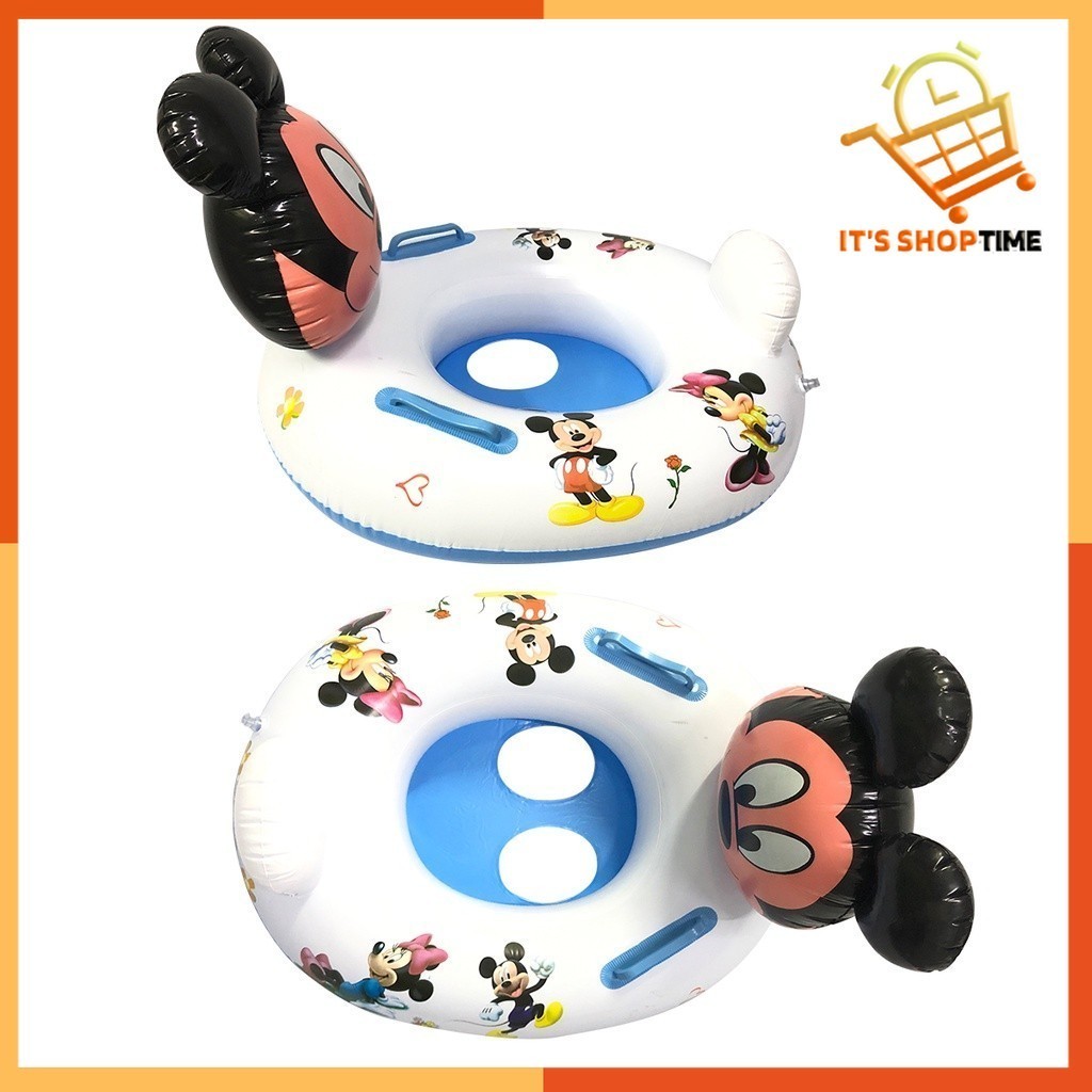 Its Shop Time Mickey Mouse Inflatable Salbabida Kids Seat Safety Float ...