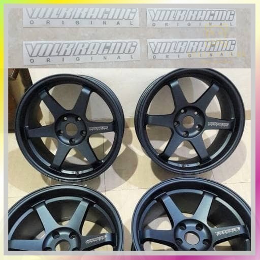 Original volk racing Car Rim sticker For volk Rays TE37 cutting sticker ...