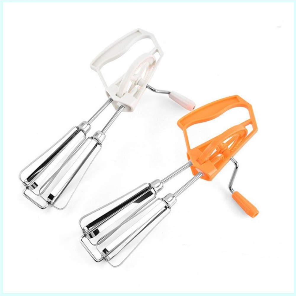 Stainless Steel Rotary Hand Egg Mixer Semi-Automatic Mixing Tool ...