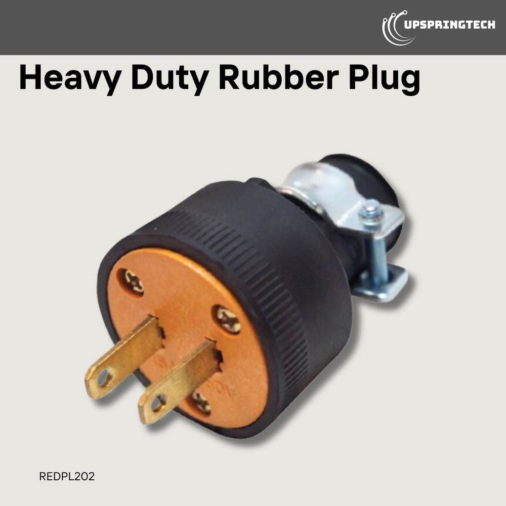 Royu Original Electrical Heavy Duty Rubber Plug 15A REDPL202 | Shopee ...