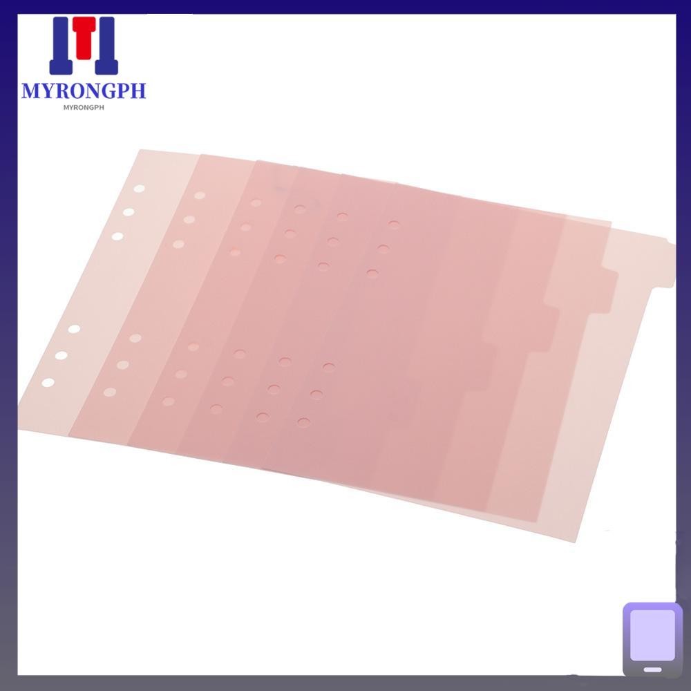 MYRONGPH 6 PCS Binder Divider, 6 PCS A5 Index Page Tabs, Indexing Cards ...