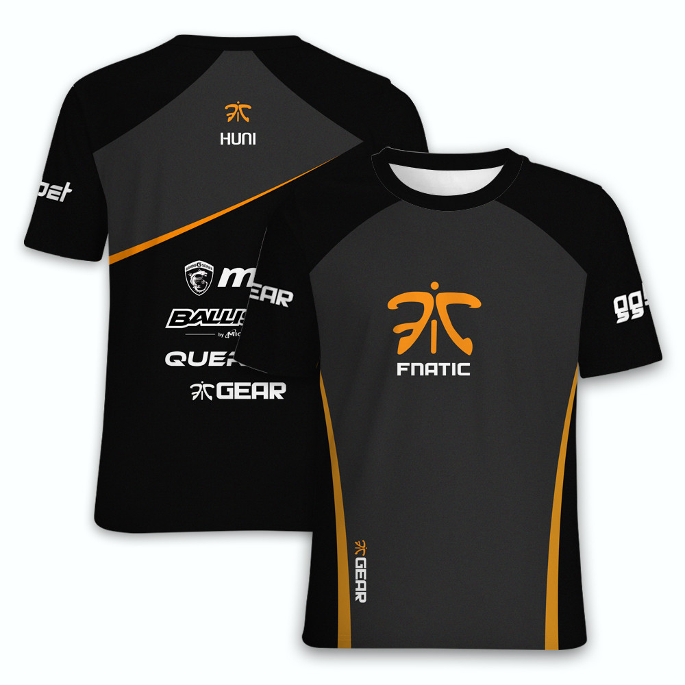 Fnatic team game uniform T-shirt top | Shopee Philippines