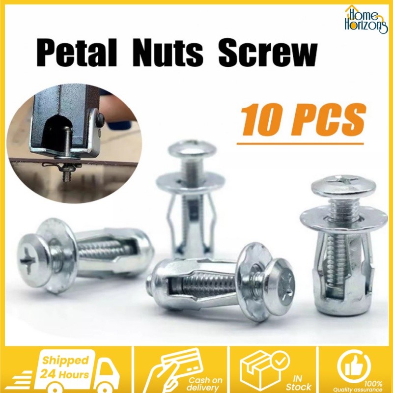 10 PCS Jack Nuts Screw Petal Rivet Lock Nuts Petal Rivet for Car ...