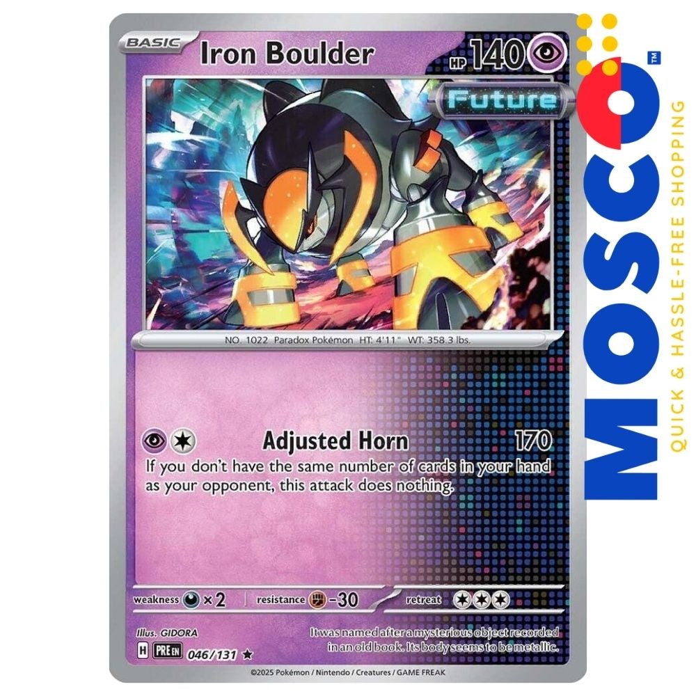 Iron Boulder - 046/131 Prismatic Evolutions | Pokemon TCG | Shopee ...