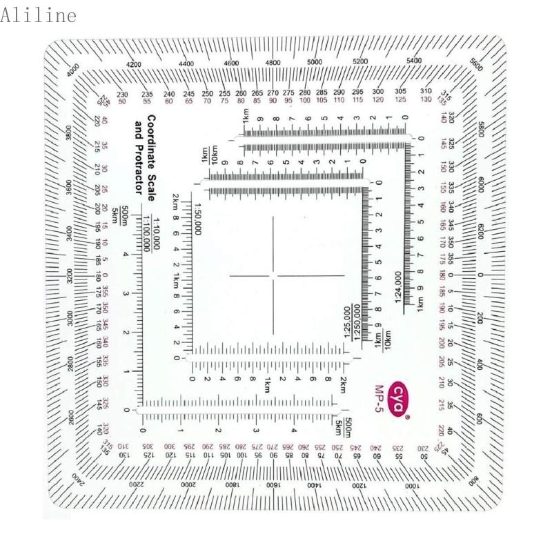 Alilin UTM MGRS Coordinate Scale Map Reading and Land Navigation Reader ...
