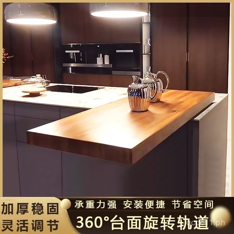 Open Kitchen Dining Table Bar Counter Pull-Out Top Sliding ...