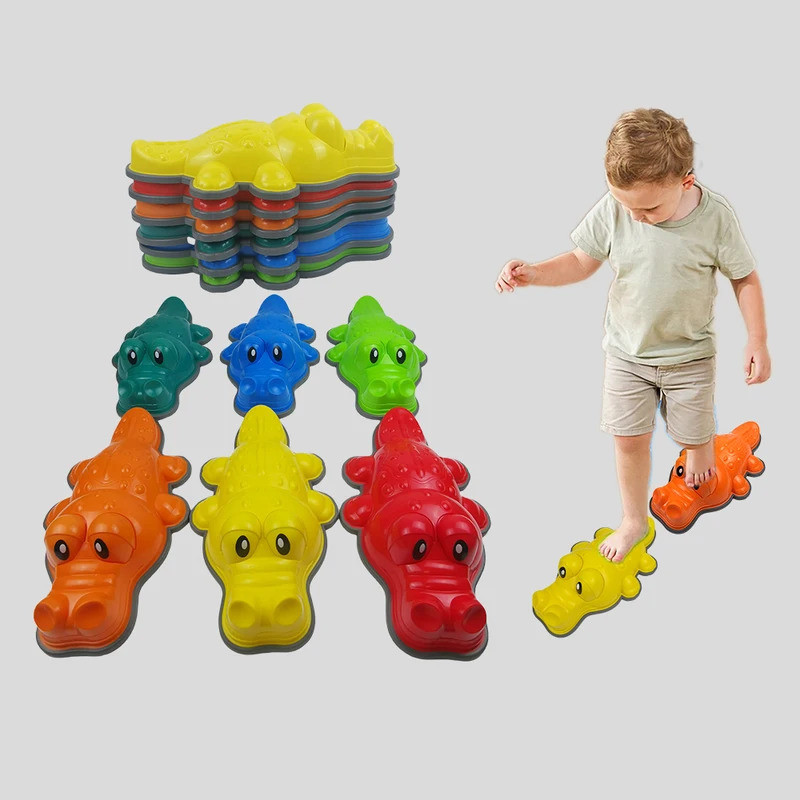 Stepping stone kid crocodile balance bridge for children's sensory ...