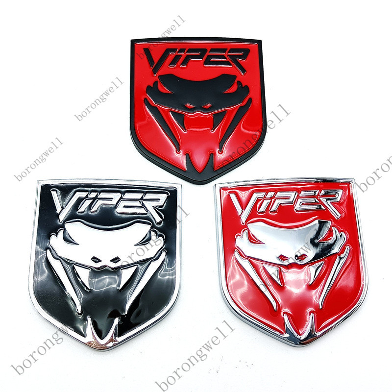 3D New VIPER Viper Car Sticker Shield Plate Car Logo Suitable for ...