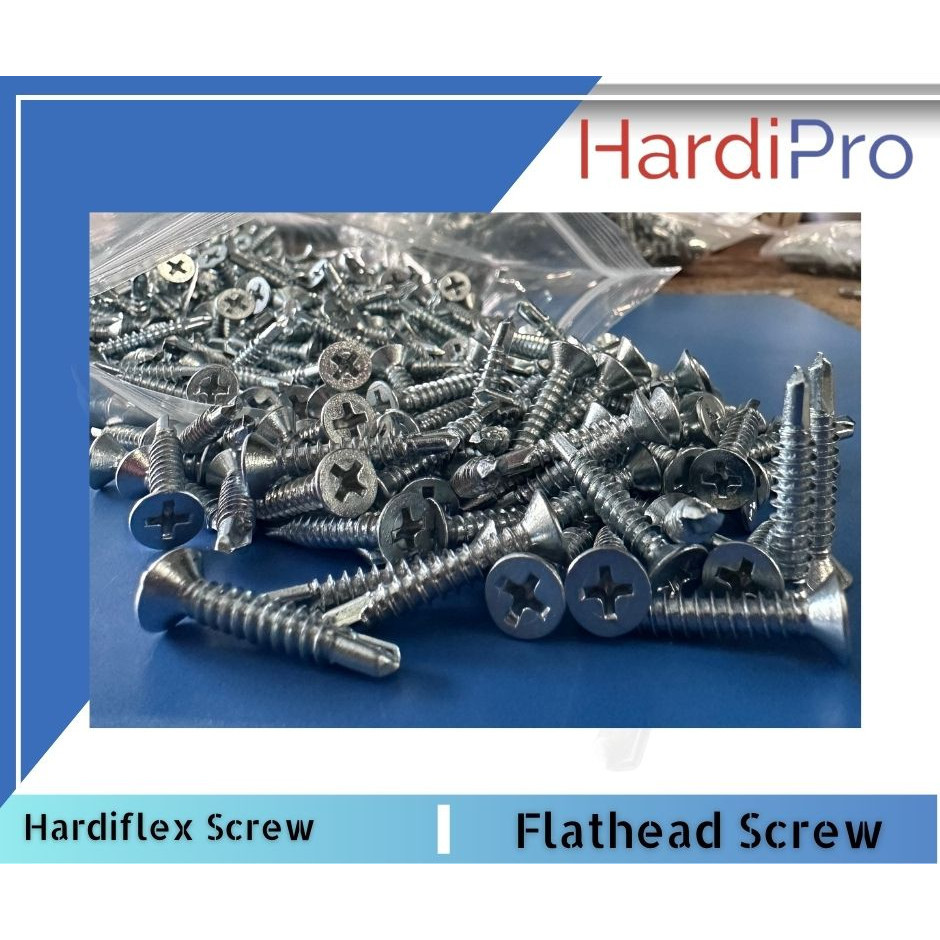 500 pcs Hardiflex Screw/ Window Screw/ Panhead Screw/Flathead Screw for ...