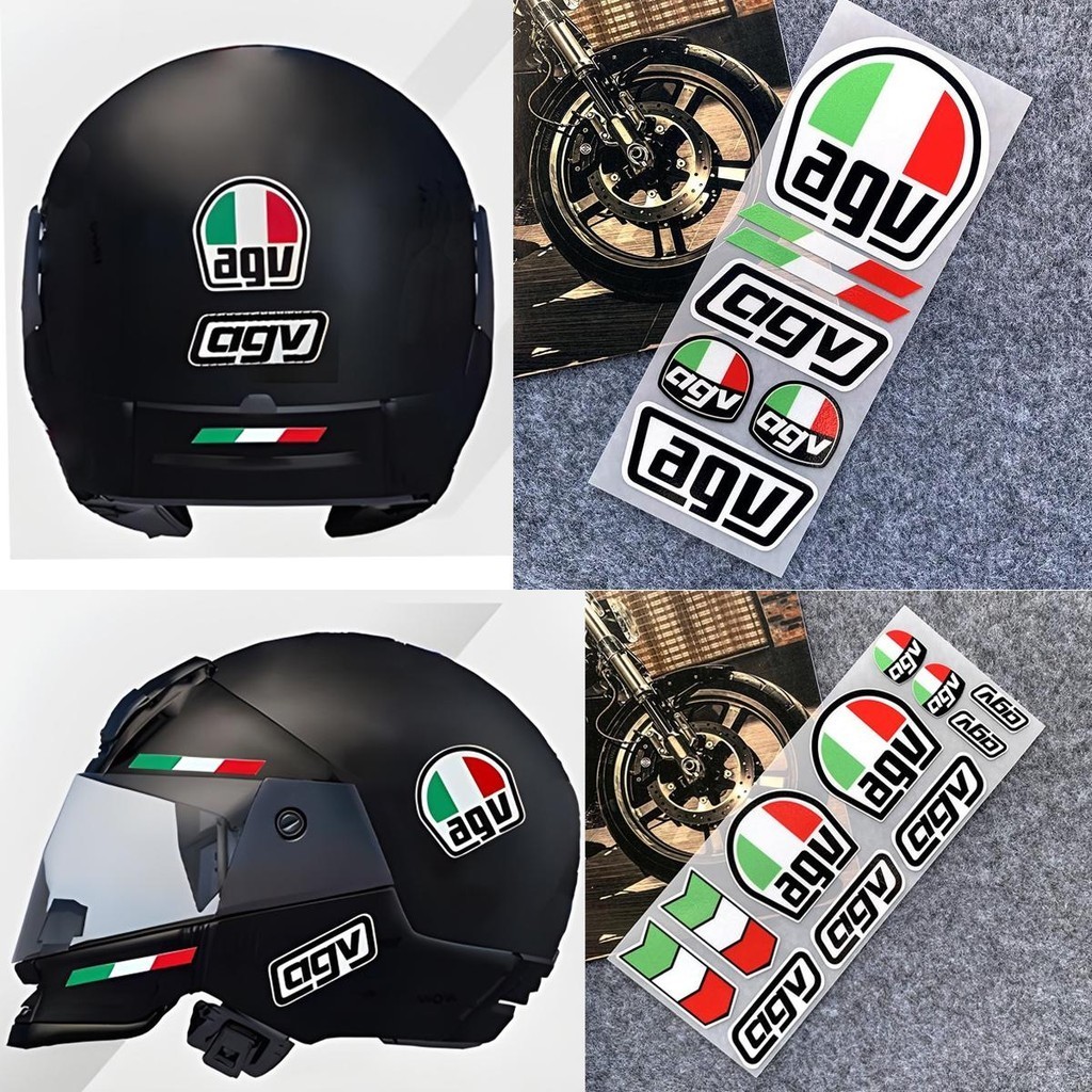 Reflective Motorcycle AGV Riding Helmet Sticker Motor Bike Body ...