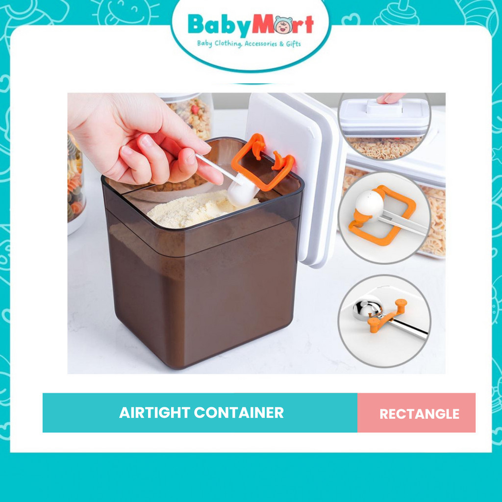 Airtight Container Milk Powder Container Rectangle Black Series UV ...