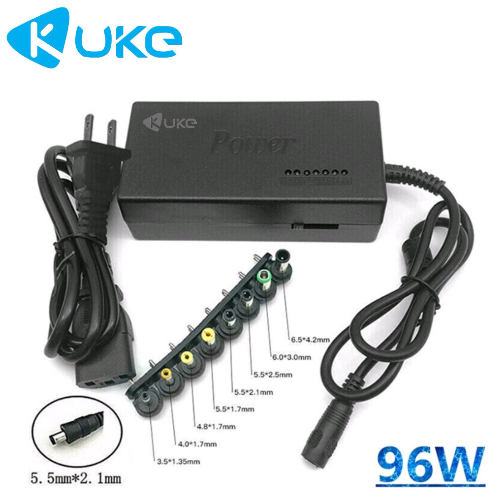 KUKE Laptop universal charger Multifuction 8in1 96W 12-24V Charger ...