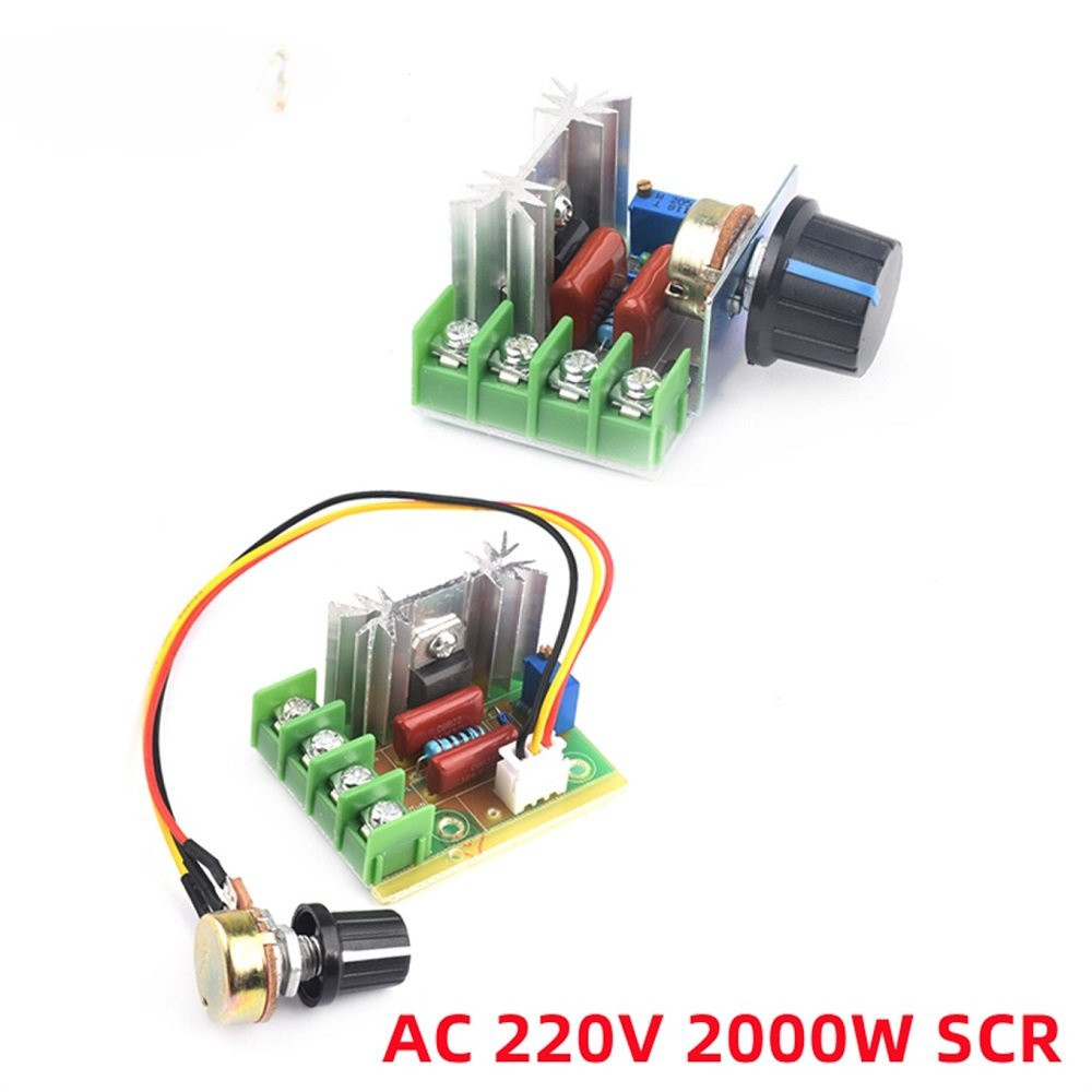 AC 220V 2000W SCR Voltage Regulator Dimming Dimmers Motor Speed ...