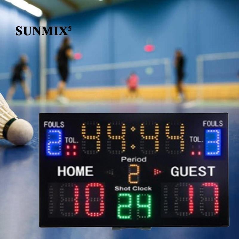 [ Indoor Basketball Scoreboard Timer Counting with Electronic Digital ...