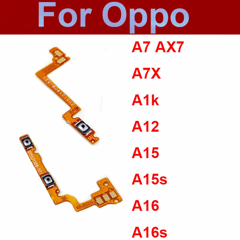 For OPPO A7 AX7 A1K A12 A15 A15S A16 A16S Power Volume Flex Cable ON ...