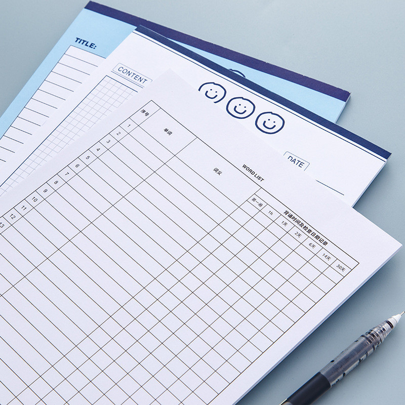 B5 English Word List Students Daily weekly Planner Notepad Classroom ...