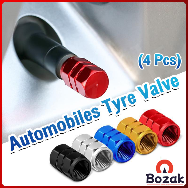 4pcs Automobiles Tyre Valve Caps Car Wheel Tire Valve Rim Stem Style ...