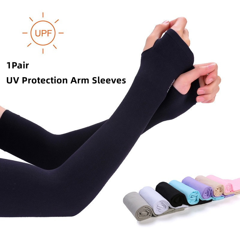 UV Protection Ice Arm Sleeve Sunscreen Arm Guard Cycling Outdoor Sport ...