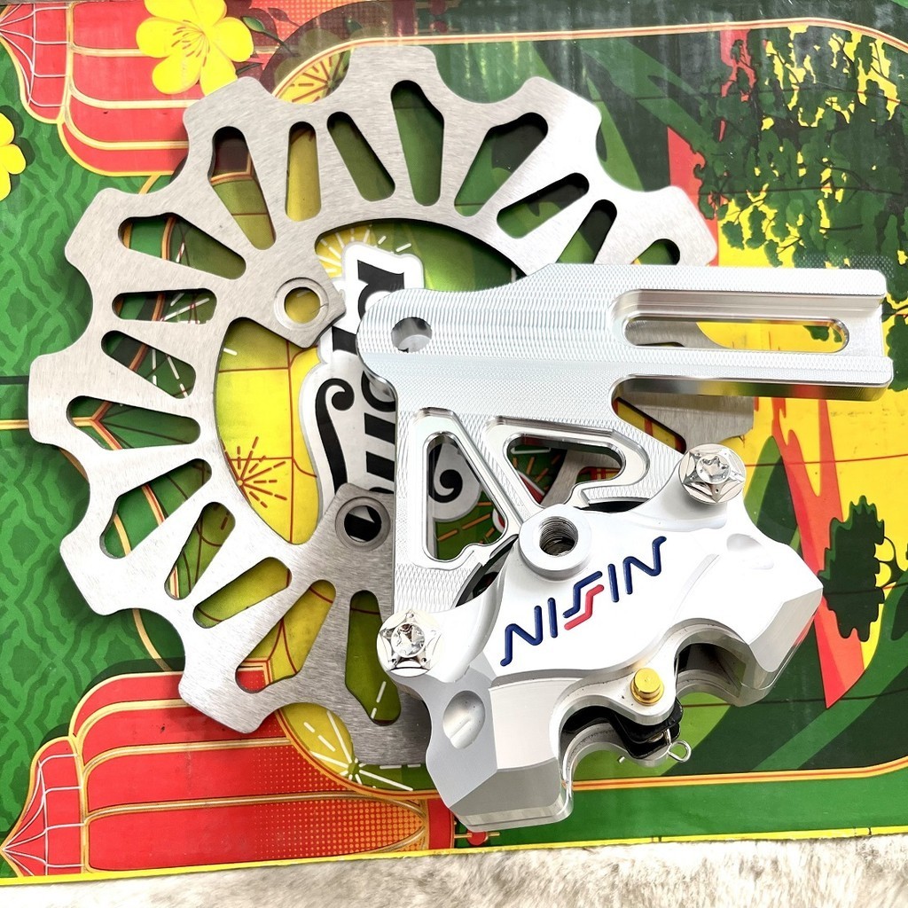 NISSIN Combo 3 Piece Fitted Zin RAIDER Satria-Whee 2pis Nisin Silver ...