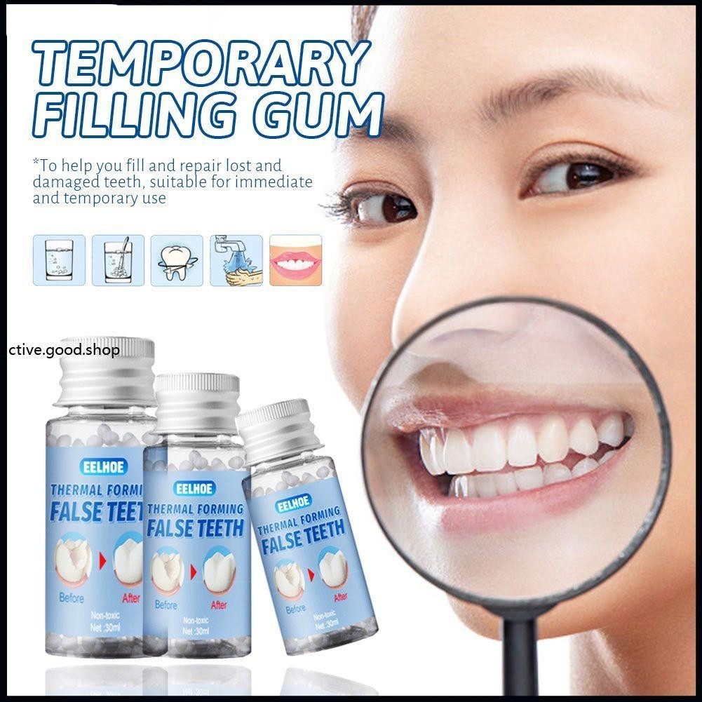 EELHOE Resin hard denture glue temporary teeth repair kit teeth and gap ...