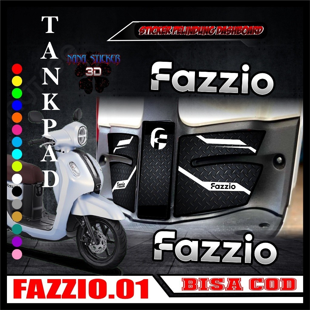 Decal Tankpad YAMAHA FAZZIO Protective Dashboard Tankpad deckpad (body ...