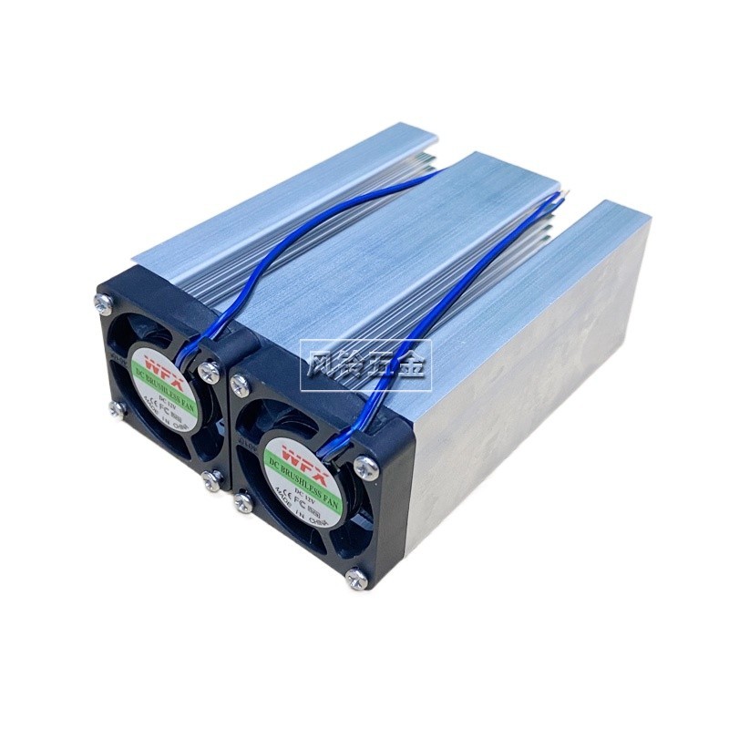 High-power dual-fan air-cooled radiator profile 80*40*100 electronic ...