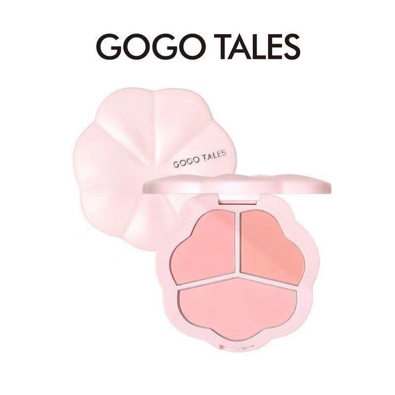 Gogotales Face BlushGogo Dance Three Colors Blusher Plate Three-color ...