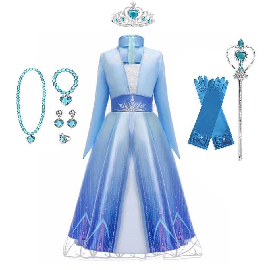Frozen Romance Girl Dress Elsa Princess Role Play Costumes Children ...