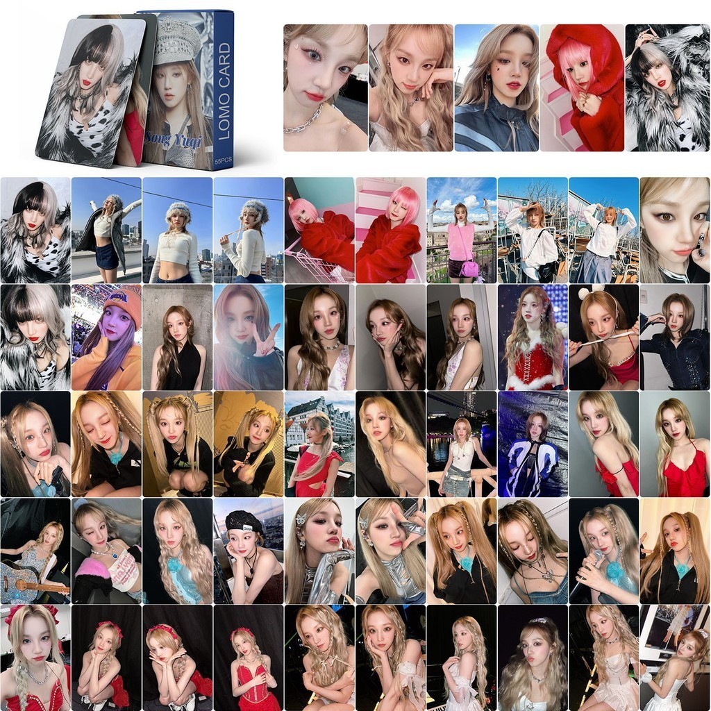 55pcs (G)I-DLE Lomo Cards 2nd Full Album [2] Super Lady Wife Photocards ...
