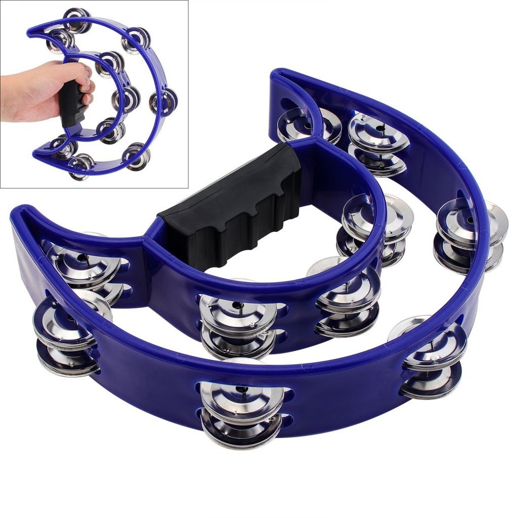 Tambourine Double Row Half Moon Musical Tambourine Plastic Musical ...