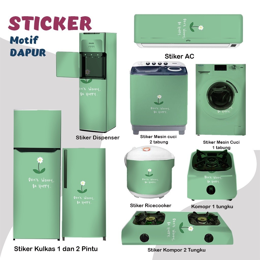 MESIN MATA Sticker Sticker for refrigerator stove washing machine 1 2 ...