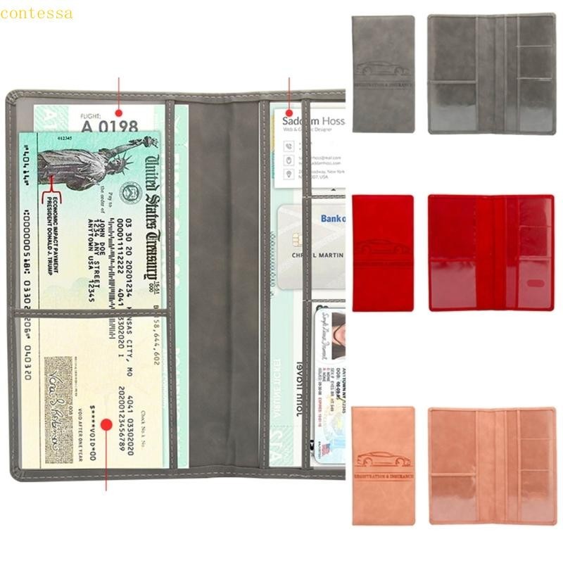 CON Car Registration and Insurance Document Sleeve Card Holder Auto ...