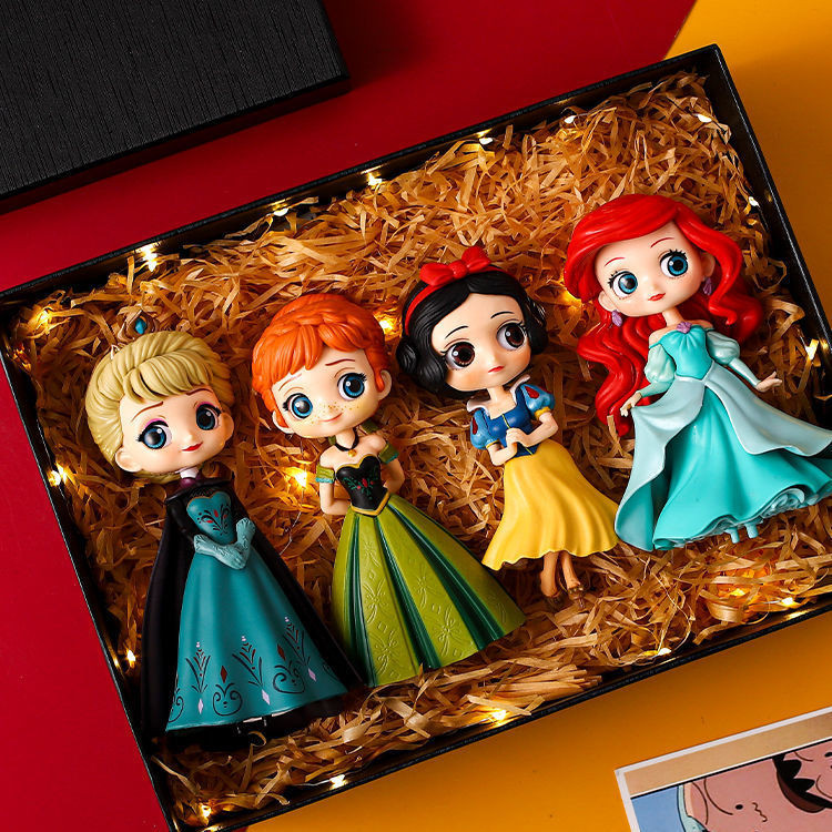 Frozen Elsa Princess Doll Elsa Anna Princess Model Girl Gift Figurine ...
