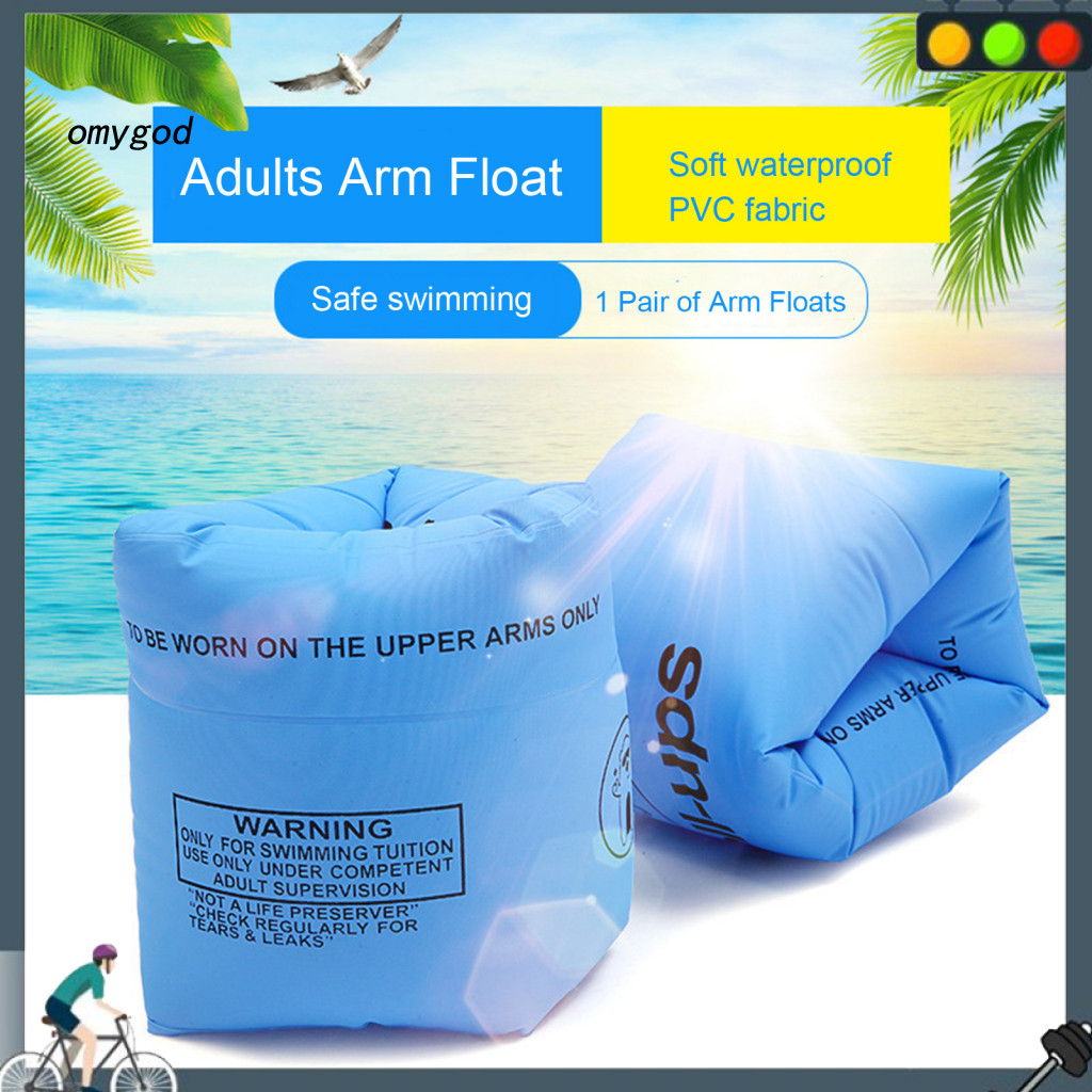 OMG Swim Training Float Adult Swim Float Inflatable Swimming Arm Bands for Adults Pool ...
