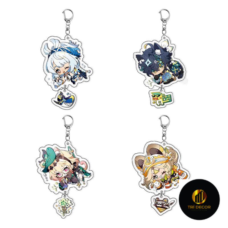 Kinich Genshin Impact Keychain Mualani Acrylic Pendant 2 in 1 | Shopee ...